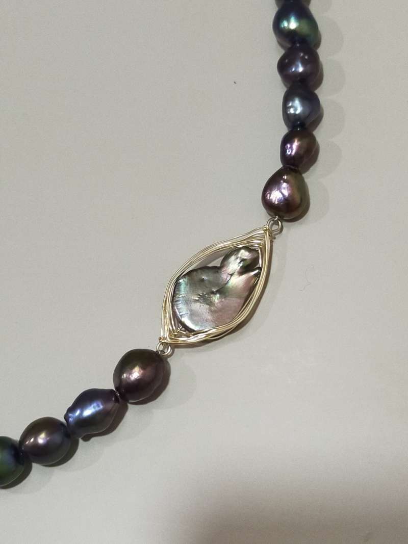 Jual Kalung Mutiara Baroque Hitam - Ellyhan Jewelry Di Seller Ellyhan ...