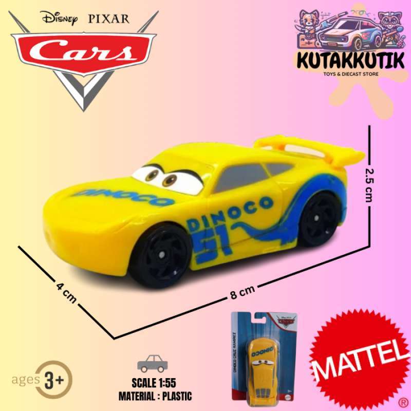 Jual Mainan Anak Mobil Disney Pixar Cars Lightning Mcqueen - Dinoco ...