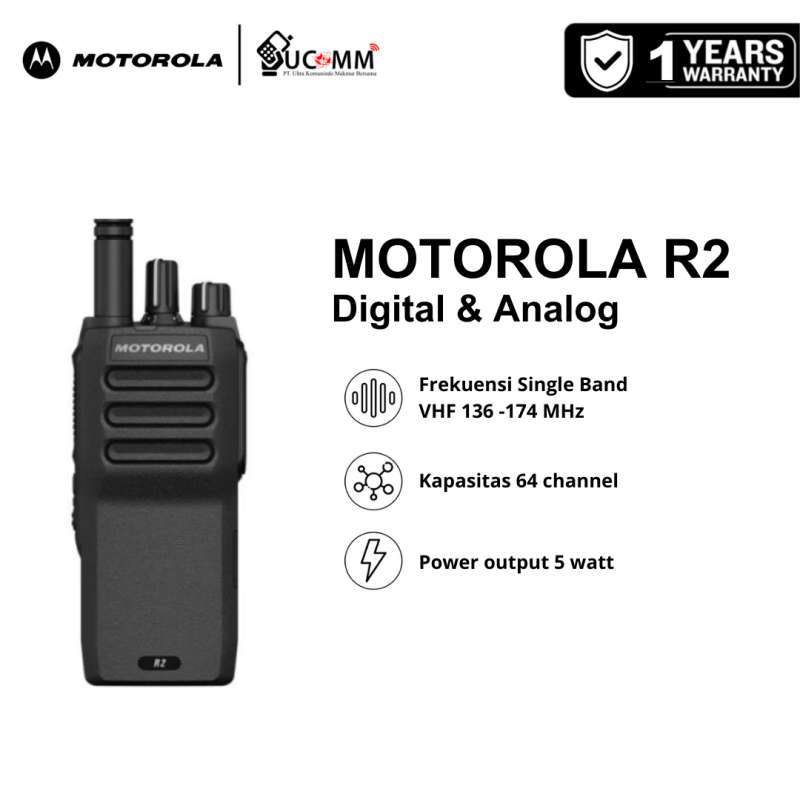 Jual Motorola R2 Mototrbo Ht Digital Analog Vhf 136mhz Original Garansi ...