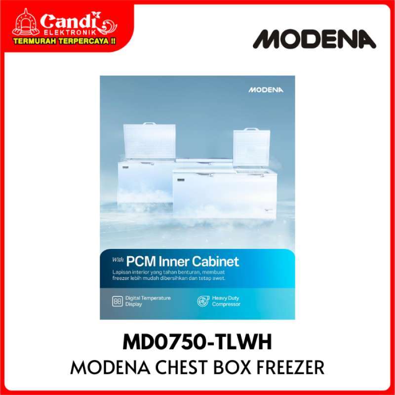 Promo Modena Chest Box Freezer Kapasitas 750 Liter Power Duo Cooling ...