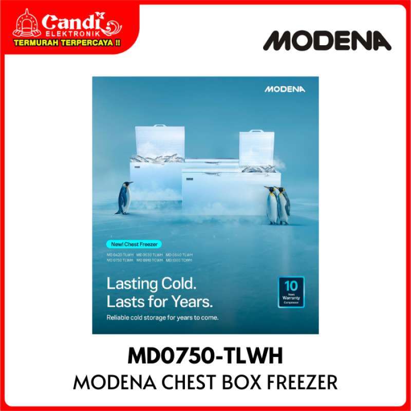 Promo Modena Chest Box Freezer Kapasitas 750 Liter Power Duo Cooling ...