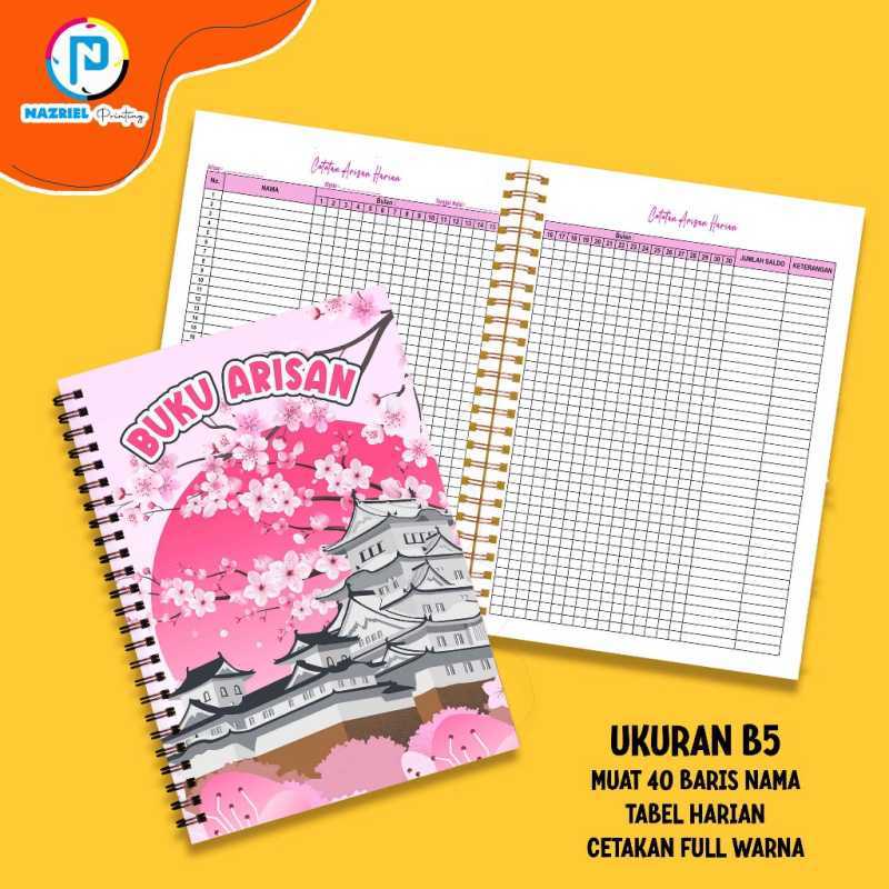 Jual (non Custom) Potrait Buku Rekap Arisan Tabel Harian Jilid Spiral ...