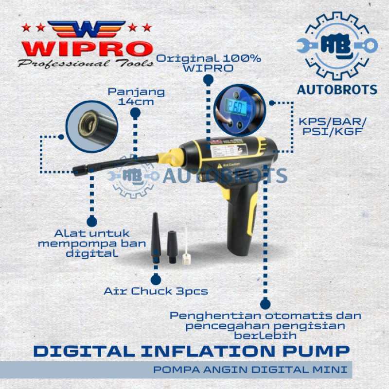 Jual Wipro Mesin Pompa Angin Digital Mini / Digital Inflation Pump Wp ...