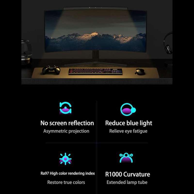 Jual Lymax Curved Screen Hanging Light - Lampu Desktop Monitor Bar ...