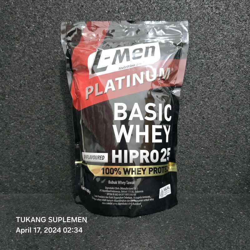 Jual L-men Platinum Basic Whey Protein Hipro25 800gr 800 Gr Unflavoured ...