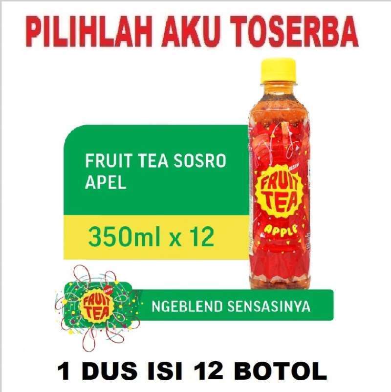 Promo Fruit Tea Sosro Apple Pet 350 Ml - ( Harga 1 Dus Isi 12 Botol ...
