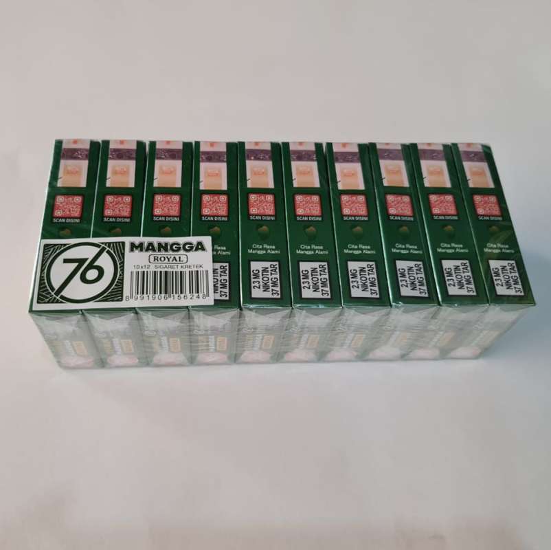 Jual Djarum 76 Mangga Royal [1 Slop / 10 Bungkus @ 12 Batang] Rokok ...