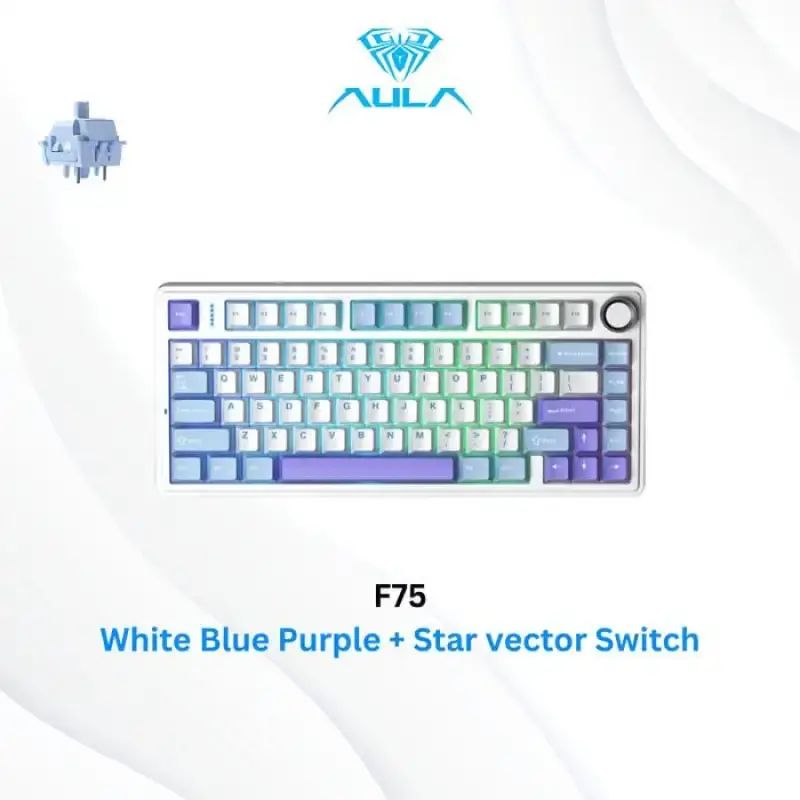 Jual Aula F75 F-75 Wireless Mechanical Gaming Keyboard Rgb Backlit 3 ...