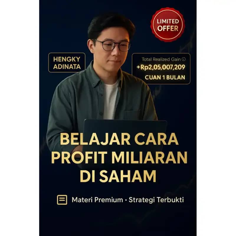 Jual Hengky Adinata Remora Trader Belajar Saham 2025 - Cara Profit Miliaran Di Saham | Bonus ...