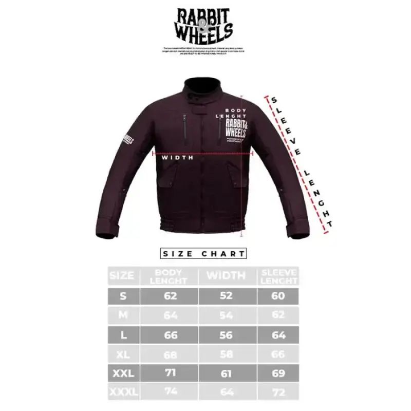 Jual Jaket Motor Rabbit And Wheels Bomber Cityride Bikers Jacket Hits ...
