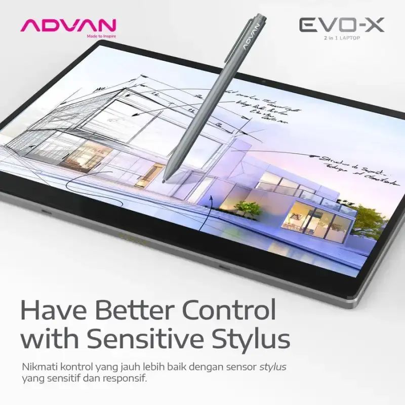 Jual Advan 2in1 Advan Evo-x 16 Inch + Smart Keyboard Intel Core I3 ...