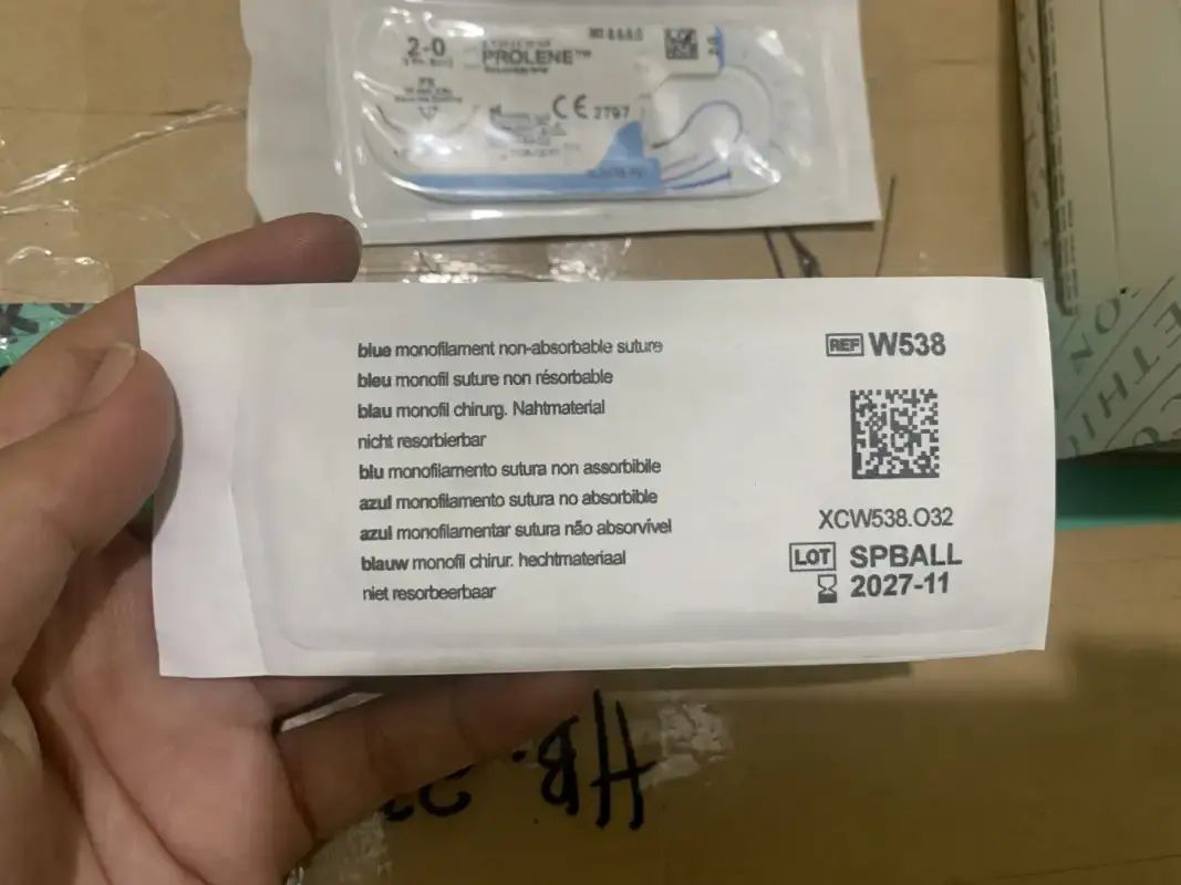 Jual Prolene 3-0 Cutting W538 Benang Jahit Medis Steril Prolen 3/0 Di ...