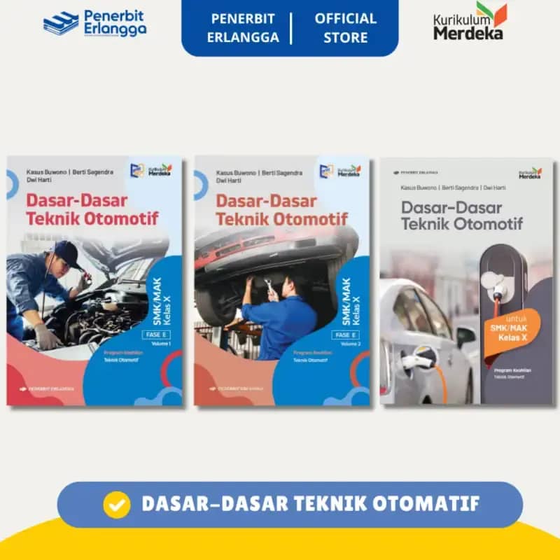 Jual [erlangga Official] Dasar-dasar Teknik Otomotif Smk/mak Kelas 10 Vol 1 & 2 Kurikulum ...
