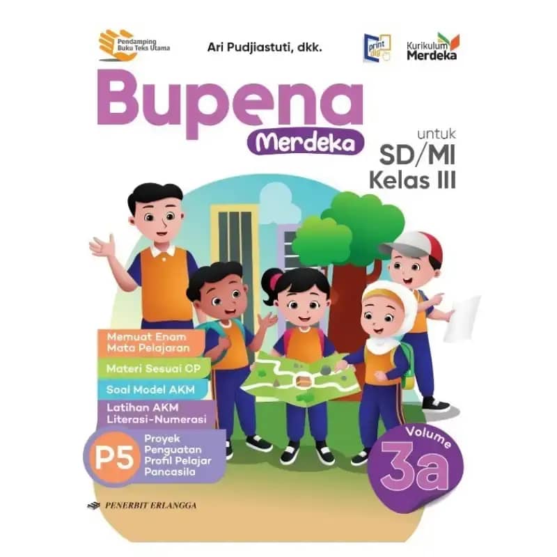 Jual [erlangga Official] Bupena Merdeka Sd/mi Kelas 3a 3b 3c 3d Revisi Kurikulum Merdeka - Kelas ...