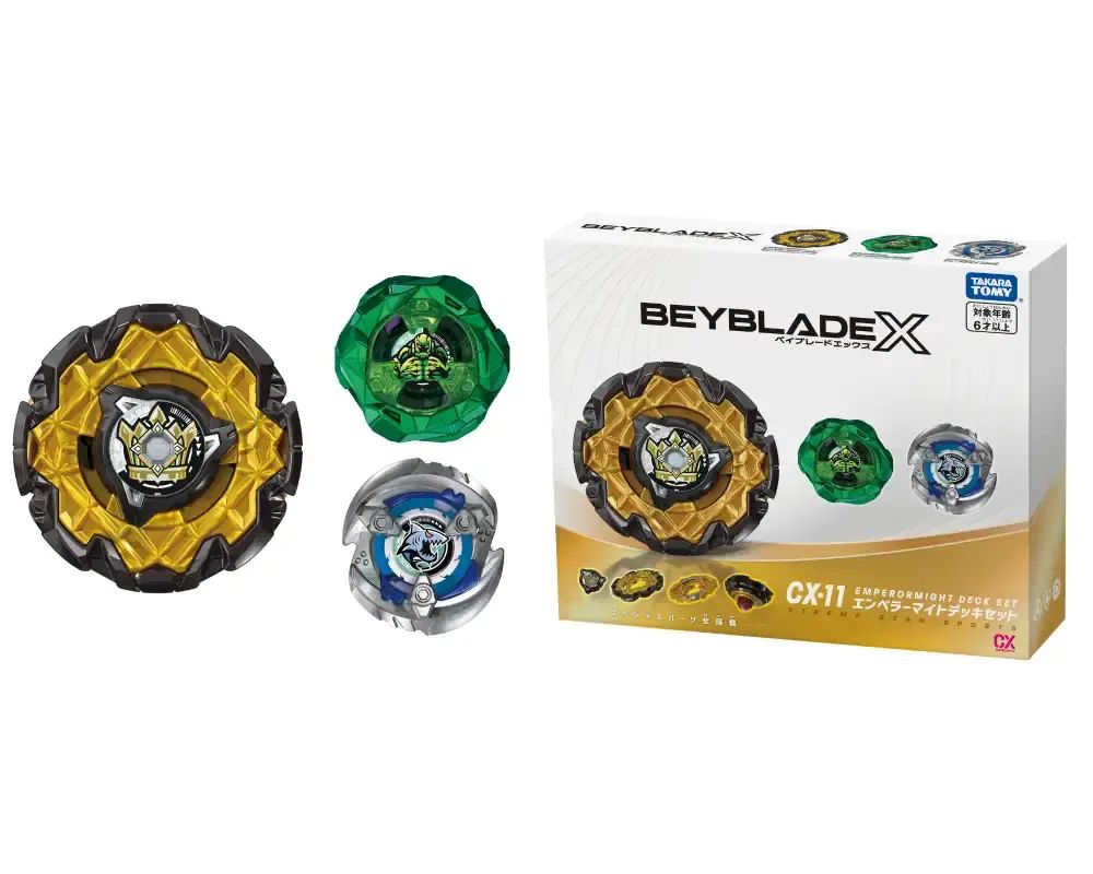 Promo Mainan Beyblade X S1 Cx-11 Emperormight Deck Set Diskon 4% Di ...