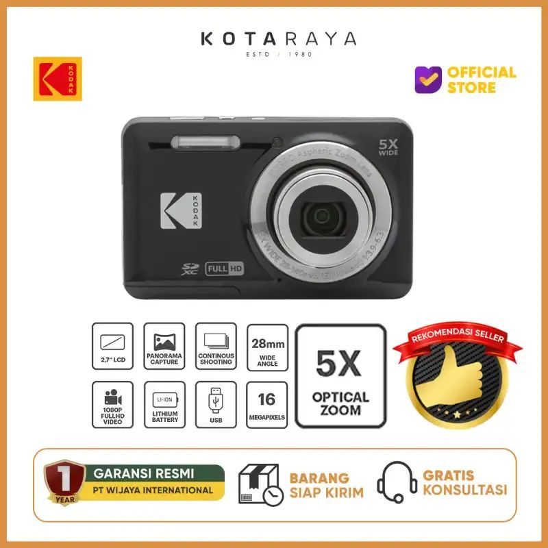 Jual Kodak Pixpro Fz55 Compact Digital Camera Pocket Kodak Pixpro Fz 55 ...