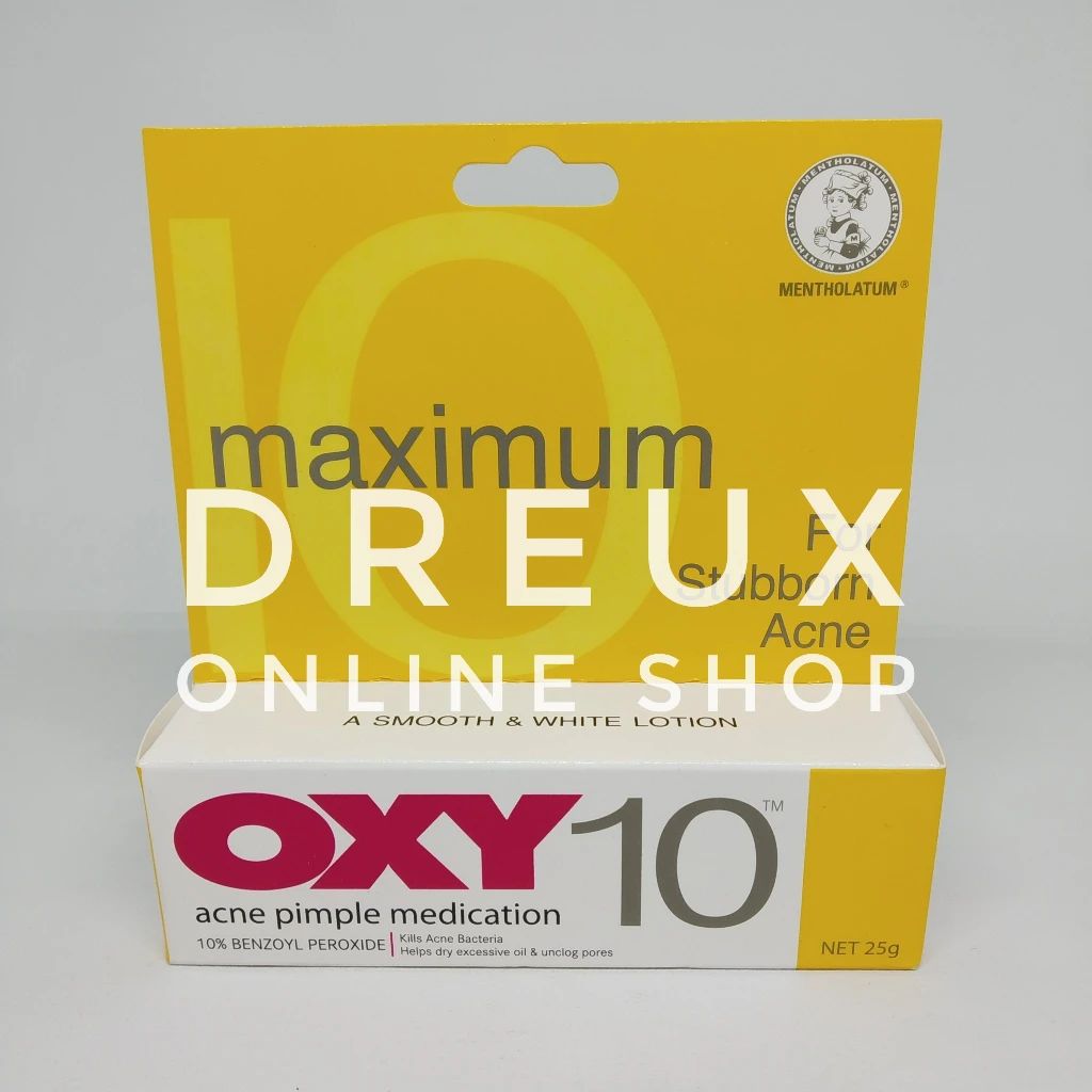 Jual [import] Oxy 10 Maximum For Stubborn Acne Pimple Medication 25gr ...