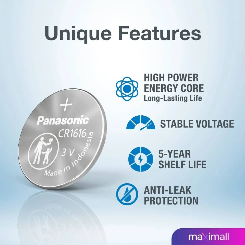 Jual Panasonic Baterai Kancing Lithium Coin Cr2032 (3v) Cr-2032 Di ...