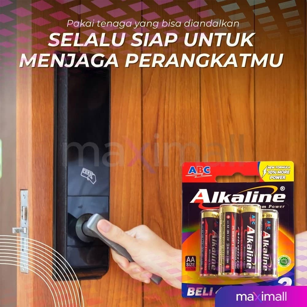 Jual Baterai Abc Alkaline Aa (a2) 1,5v Untuk Jam Dinding, Senter ...