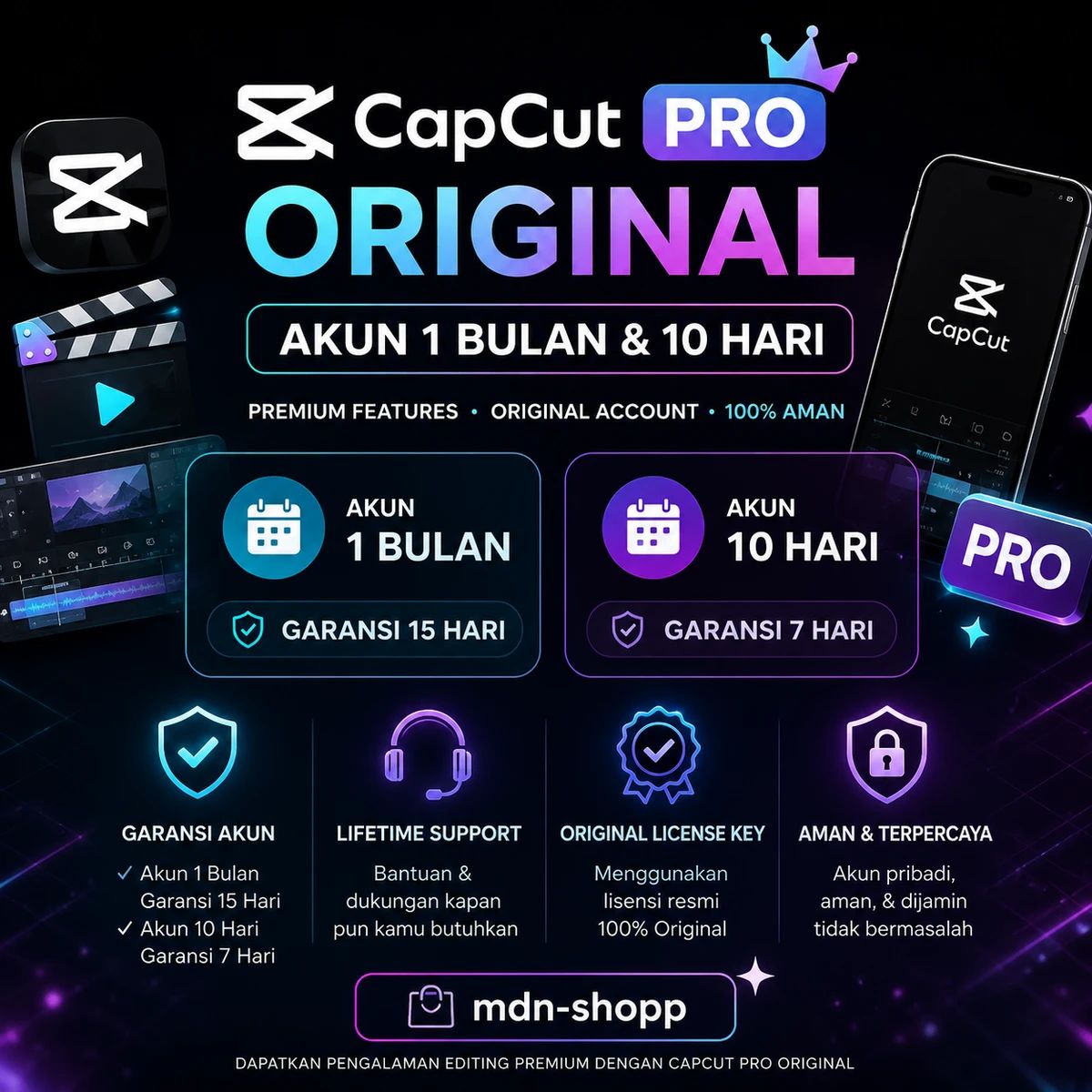 Jual Capcut Pro 🔥 Harga Termurah & Terbaru di Juli 2026