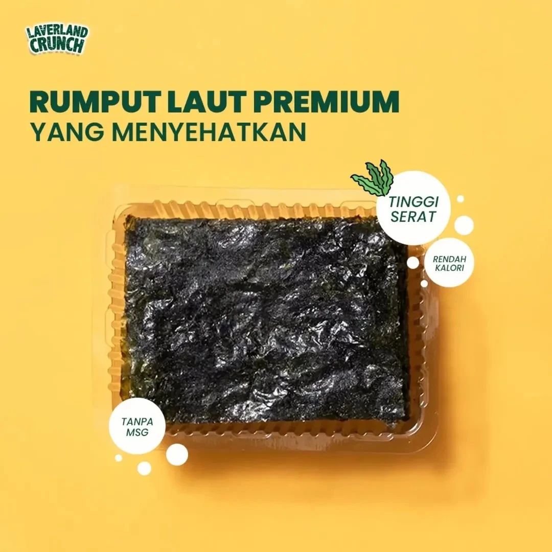 Jual Snack Korea Laverland Crunch Rumput Laut Wasabi Hot Spicy Cheese ...