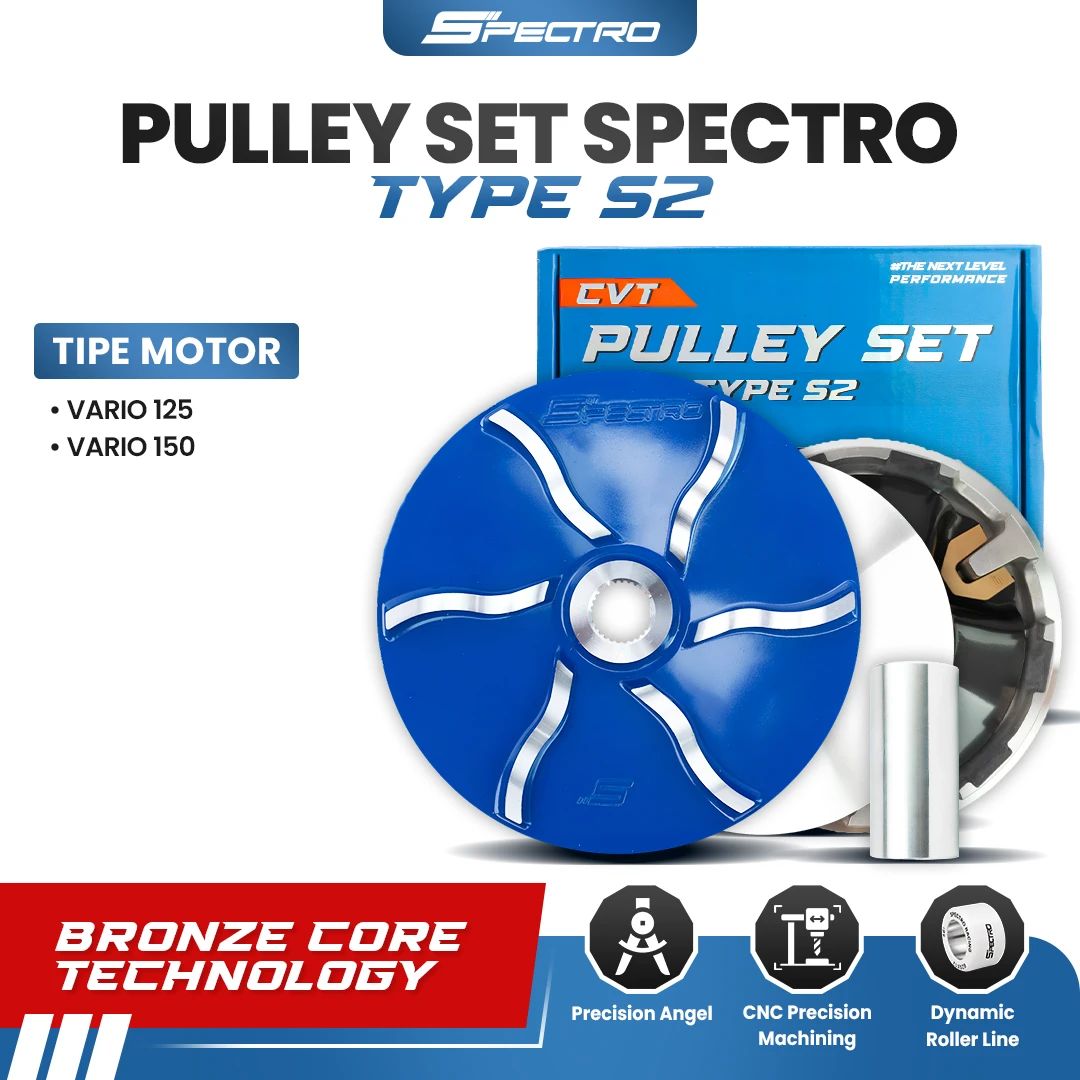 Jual Spectro Pulley Set Type S2 Universal Honda Yamaha Vario 125 150 ...