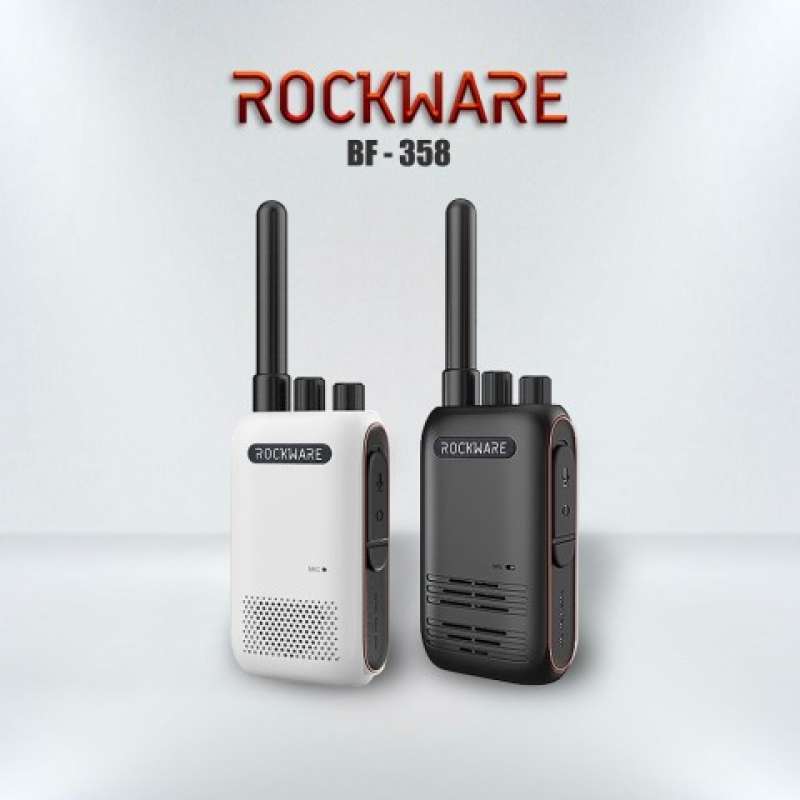 Jual Rockware Bf-358 - Radio Walkie Talkie 5w Single Band Uhf 16 Channels - White White Di ...
