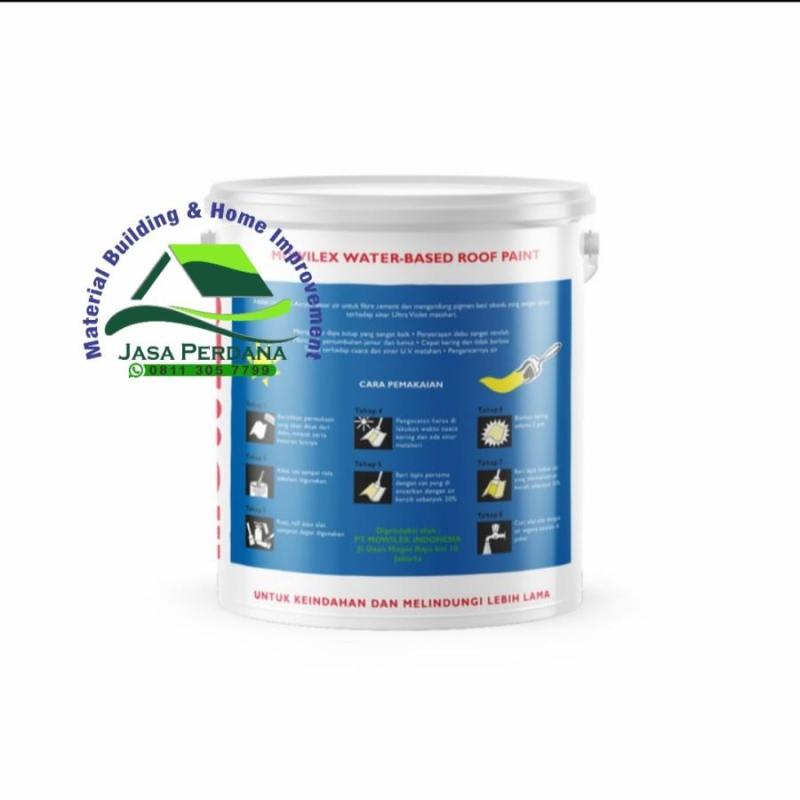 Jual Mowilex Roof Paint Cat Atap Genteng 2.5 Liter - Tile Dark Blue di ...