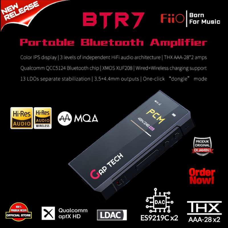 Jual FiiO BTR7 / BTR 7 High-Performance Portable Bluetooth DAC Amplifier Original di Seller Gap ...