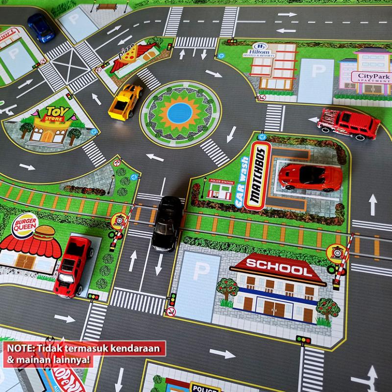 Jual Mainan Gelar Lantai 1x1 Meter City Beach Mountain Jalan Kota ...