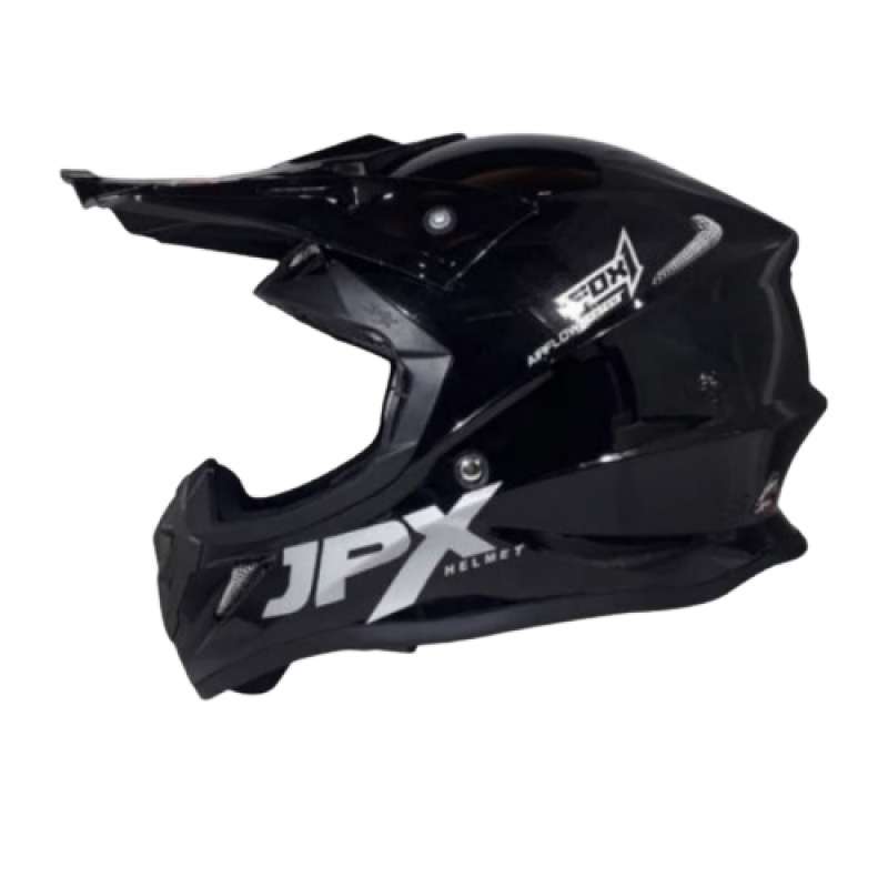 Promo [cod] Helm Jpx Cross Hitam Metallik -helm Cross -helm Motocross ...