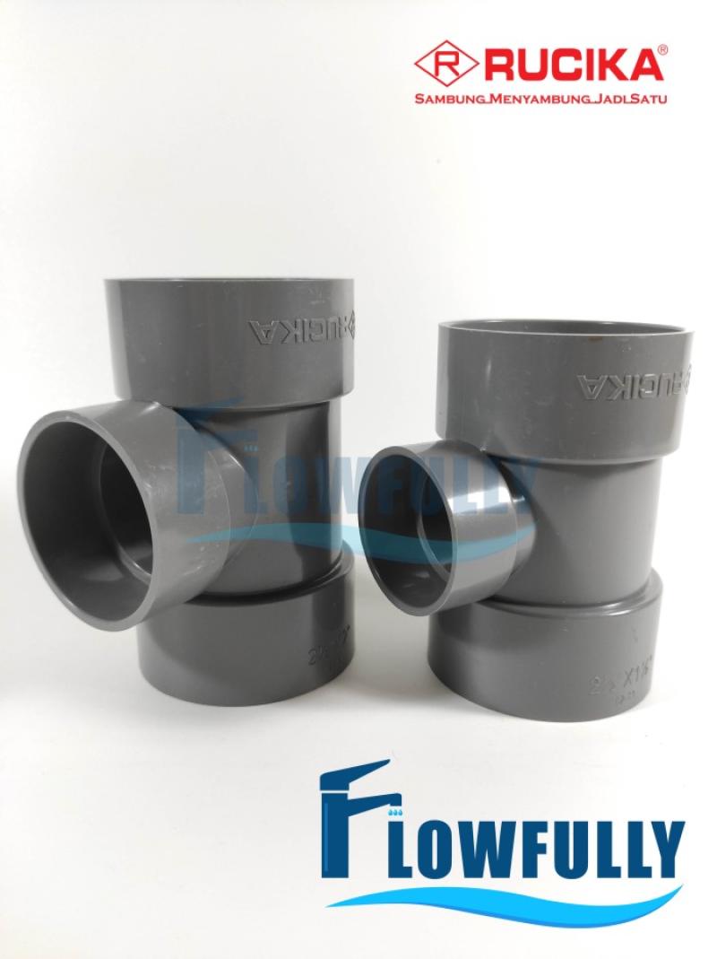 Jual Tee D 2 1/2 X 2 Inch Rucika Pvc Verlop Tee Reducer Tee Dv Vlok Tee Di Seller Flowfully ...