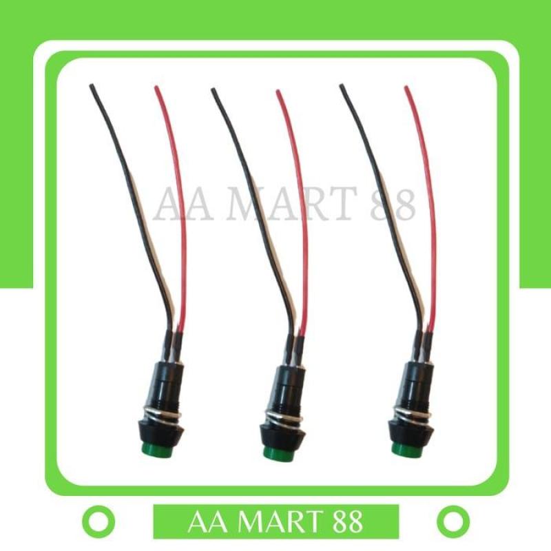 Jual Push On Switch Bulat 2 Pin Saklar Klakson Tombol Lampu Dim Motor ...