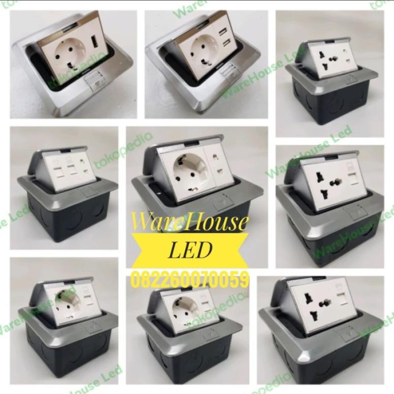 Promo Stop Kontak Lantai 3 Modul Flip Up Isi Stopkontak Arde Eu + 2pin ...