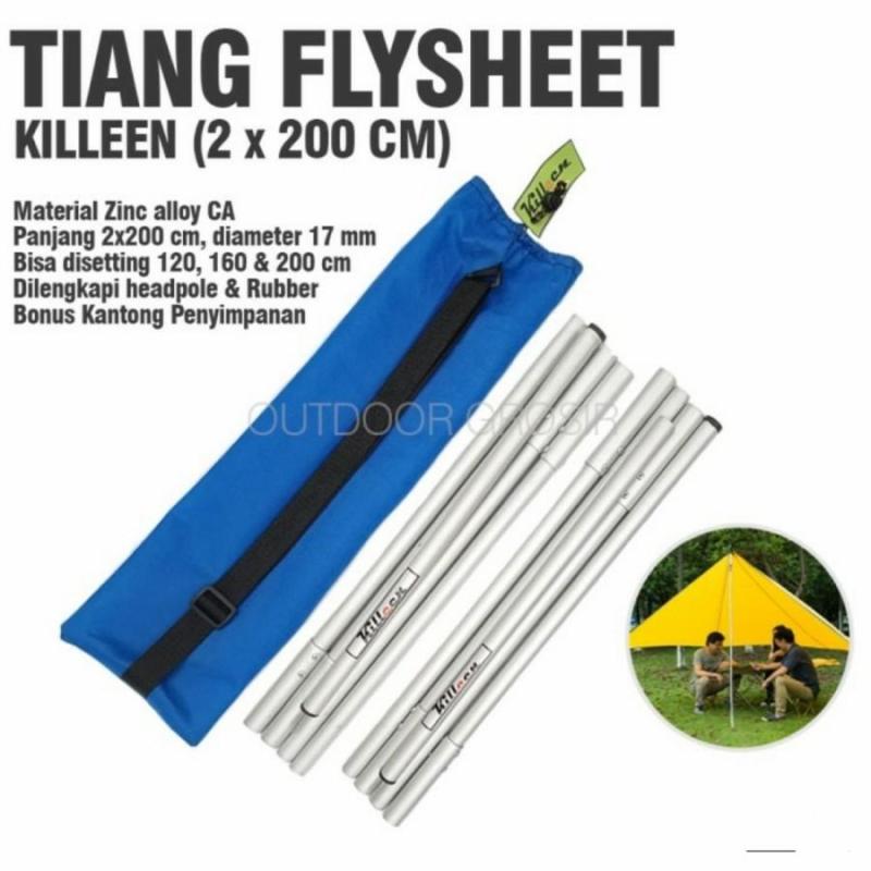 Jual Paket Tiang Double Pole + Flysheet 4x6 Meter Waterproof Tarp Tent Set Di Seller Distributor ...
