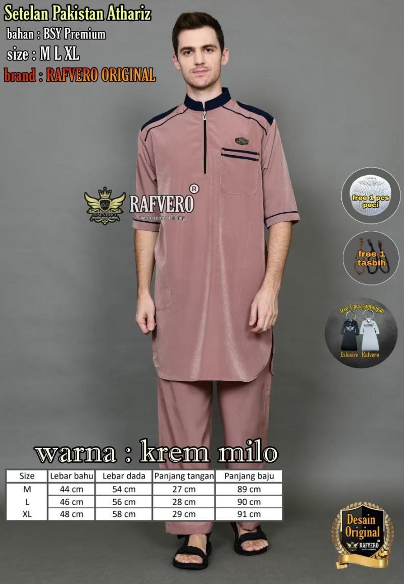 Promo Baju Koko Muslim Pria Stellan Pakistan Athariz Original Brand ...