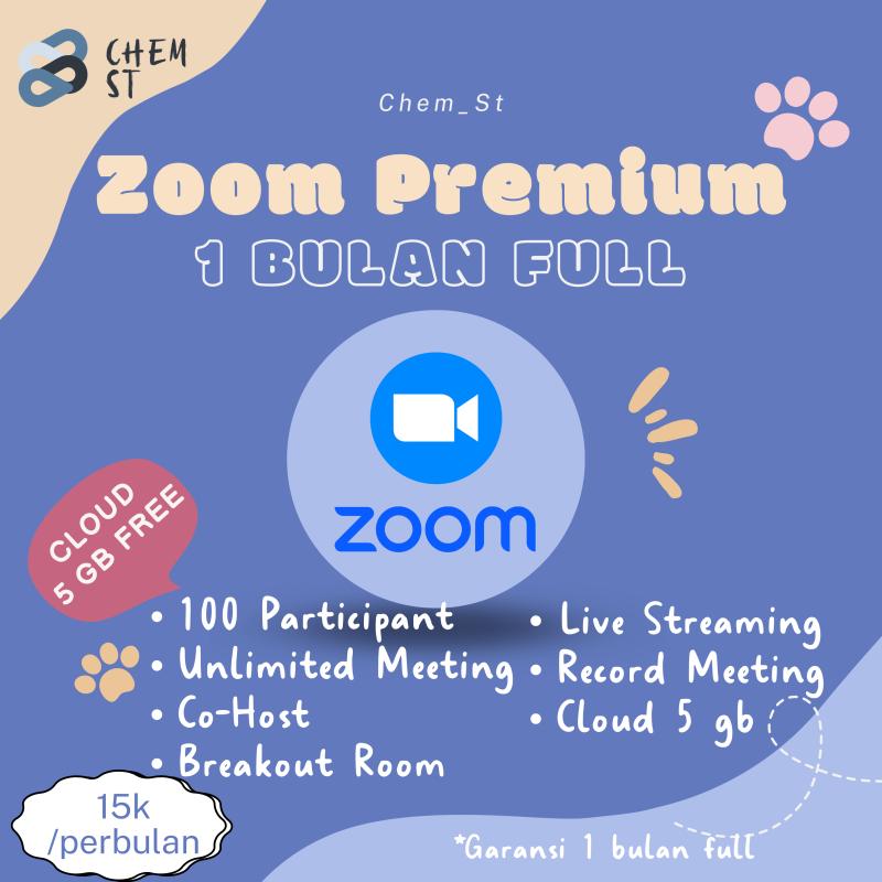 Jual Zoom Premium 1 Bulan 100 Participant Di Seller Chem St - Benua ...