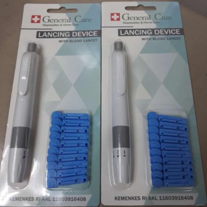 Promo General Care Lancing Device With Blood Lancet Diskon 51% Di ...