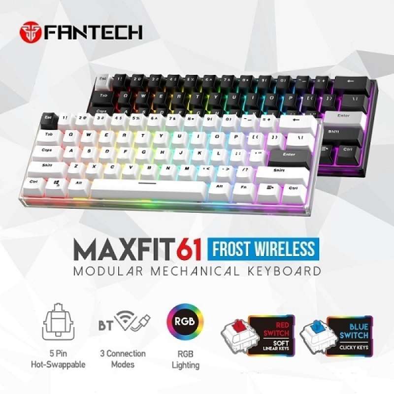 Jual Fantech MAXFIT61 FROST - Wireless Hostwap Mechanical Gaming ...