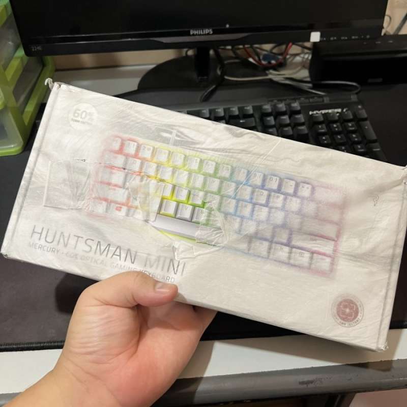 Promo razer huntsman mini mercury linear switch mechanical keyboard ...