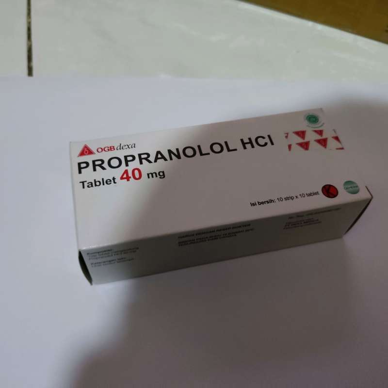 Jual PROPANOLOL 40MG HCI DEXA OBAT HIPERTENSI PROPRANOLOL 40 MG DEXA ...