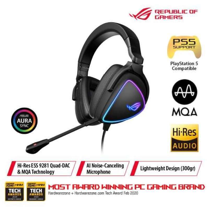 Jual ASUS ROG Delta S USB-C Gaming Headset with AI Noise Canceling Mic ...