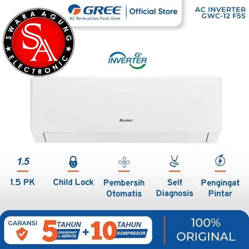 Promo AC Gree GWC-12F5S AC Split Inverter 1,5 PK Diskon 5% di Seller ...