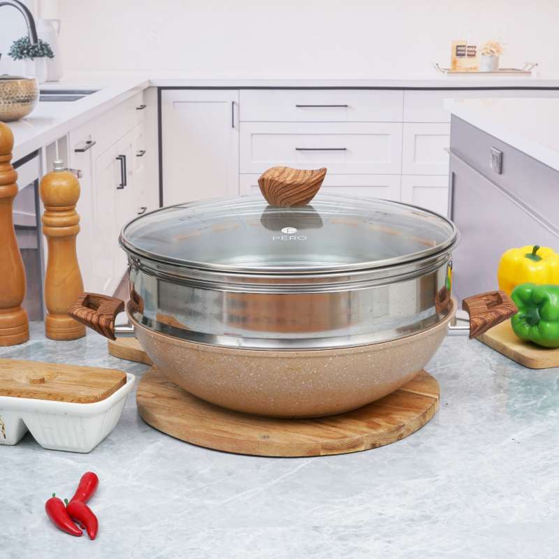 Jual [preorder] Pero Basic Doa Multifunction 2in1 Wok 32cm + Steamer Di Seller Pero Indonesia ...