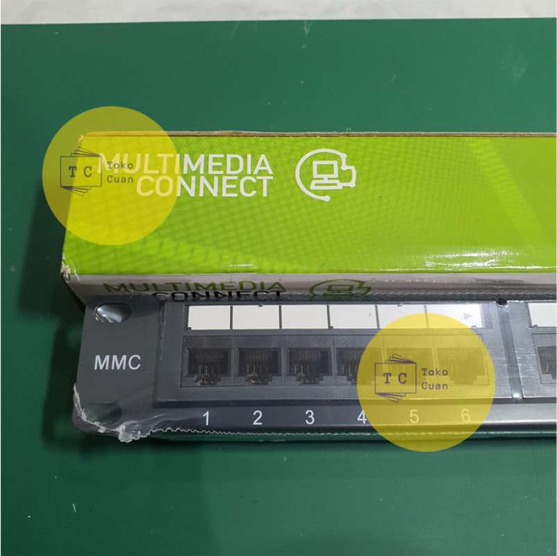 Promo MMC Cat 5e UTP 24 Port Patch Panel 1U (Loaded) Diskon 23% di ...