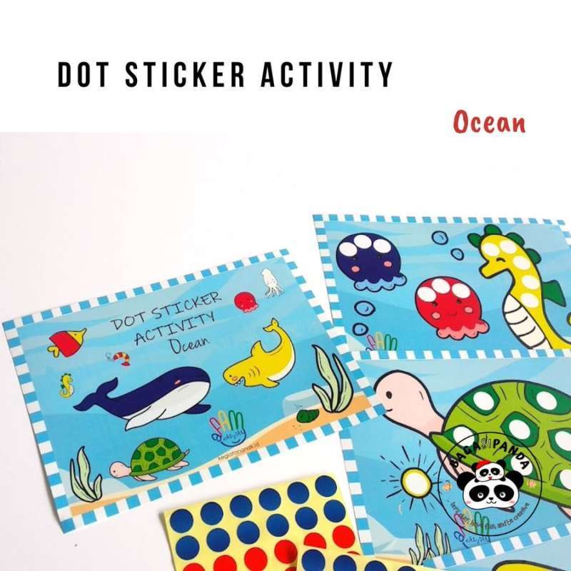 Jual Ocean Theme Dot Sticker Activity (isi 5 Lembar) - Tema Binatang ...