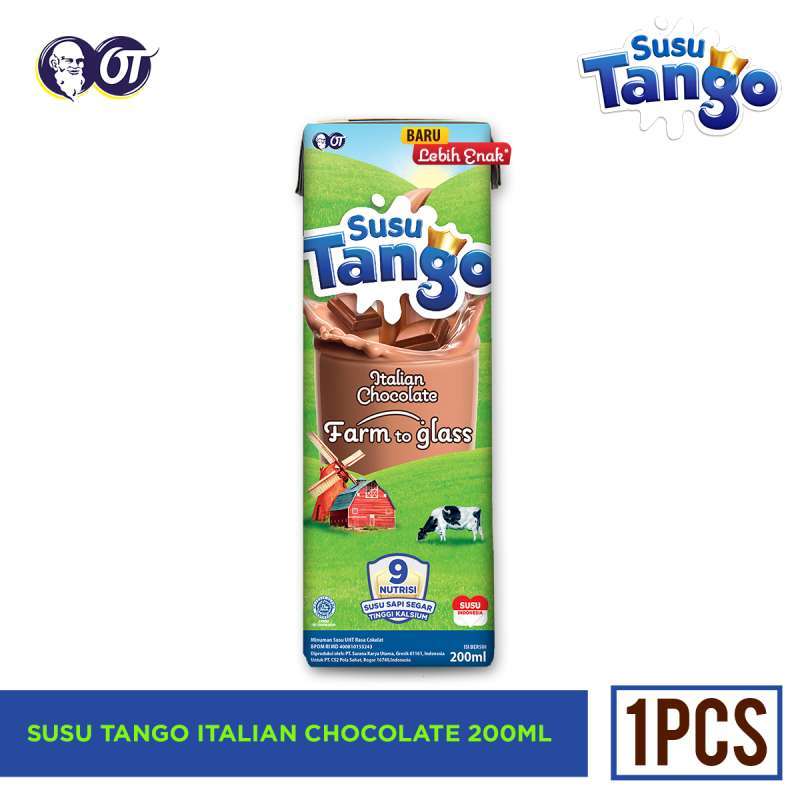 Jual TANGO DRINK Susu Sapi Segar UHT #JADIJUARA 200 ml - Chocolate di ...