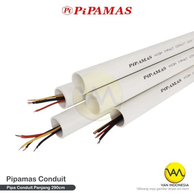 Jual Pipa Conduit 20mm PiPAMAS Panjang 2,9 Meter Pipa Kabel Listrik di ...