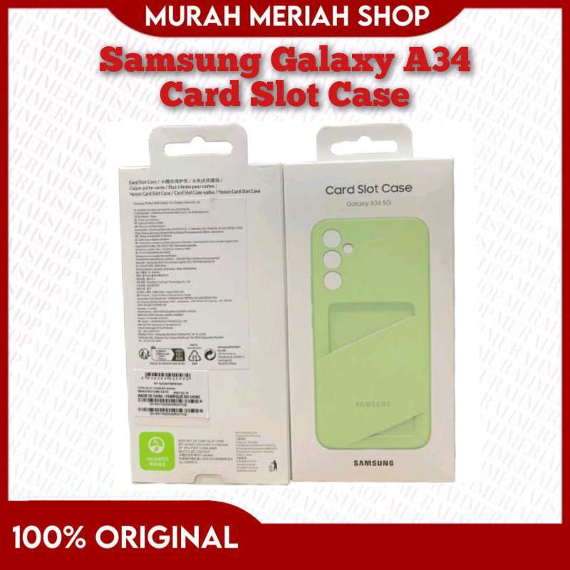 Jual Samsung Gaalxy A34 Card Slot Case Caver Original Samsung Sein - Green Di Seller Murahmeriah ...