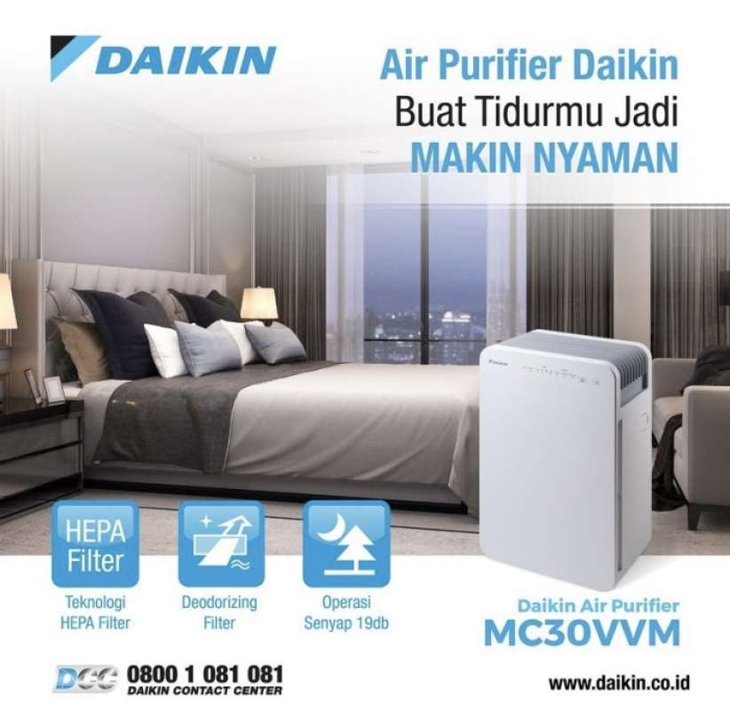 Jual Air Purifier Daikin - Mc30vvm-h - Hepa Filter - Luas Ruangan 21.5 ...